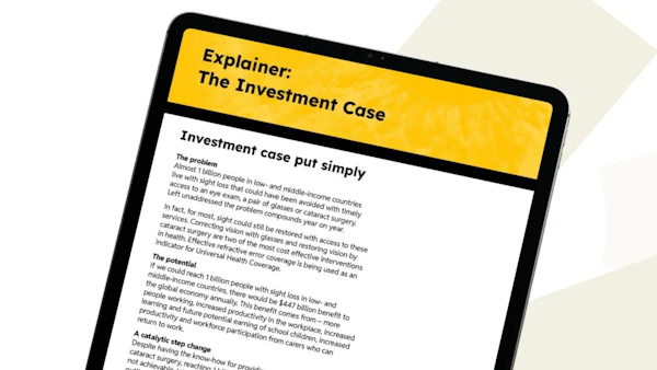Investment case resources - IAPB Vision Atlas